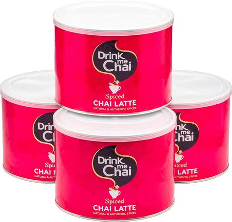 Drink Me Chai Spiced Chai Latte 1kg Pack Of 4 Just Add Water Chai