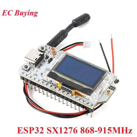 Sx1276 Esp32 Lora 868mhz915mhz 096นิ้ว Blue Oled Display Wifi ชุด