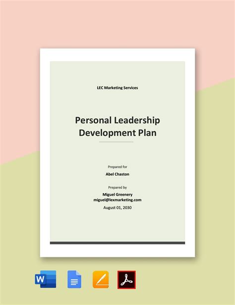 Personal Leadership Development Plan