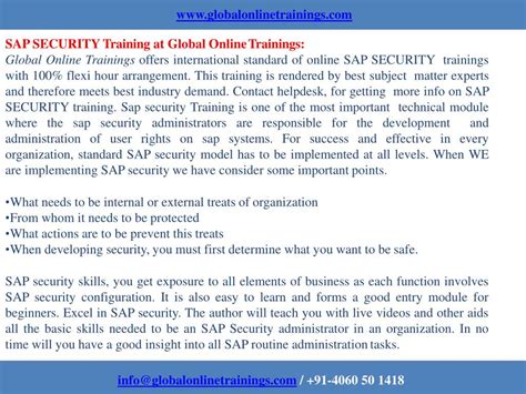Ppt Sap Security Training Sap Security Online Training Got Powerpoint Presentation Id