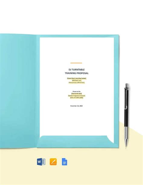 Music Proposal Templates In Apple Pages Free Download