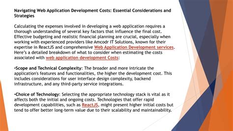 Ppt Guide On Estimating Web Application Development Cost Powerpoint Presentation Id13284140