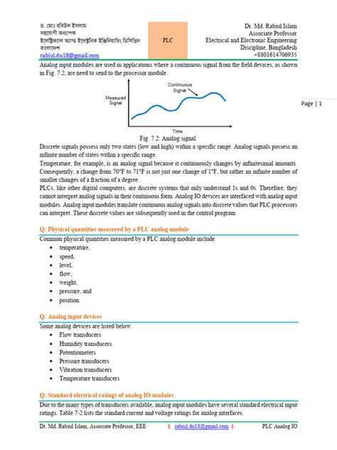 Lecture 4 Plc Analog Io 2 Pdf Analog To Digital Converter Programmable Logic Controller