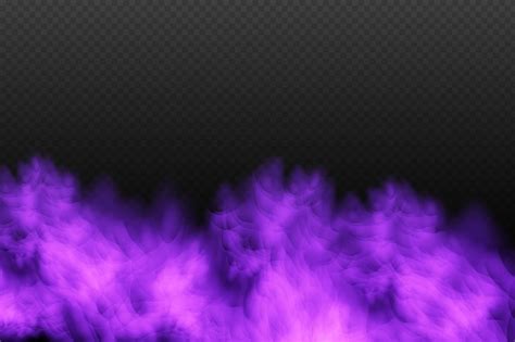 밤의 현실적인 무서운 신비로운 보라색 안개 할로윈 보라색 유독 가스 먼지 및 연기 효과 공포 무서움에 대한 스톡 벡터 아트 및 기타 이미지 Istock