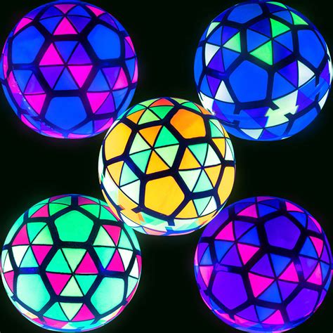 6in Inflatable Neon Geometric Balls