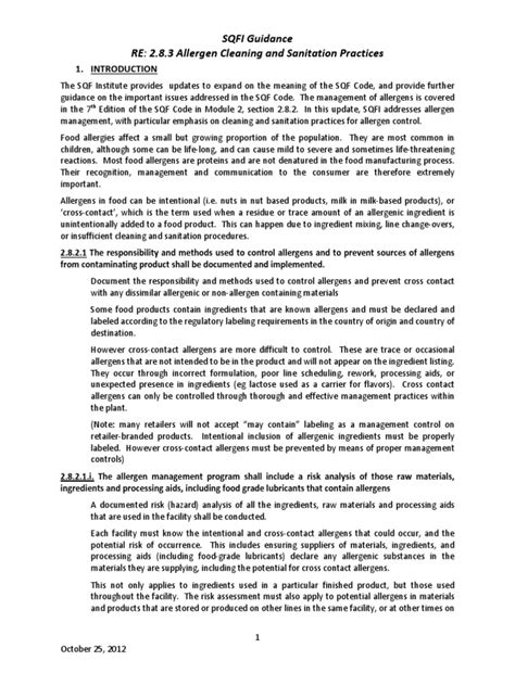 Allergen Cleaning Validation Pdf Elisa Verification And Validation