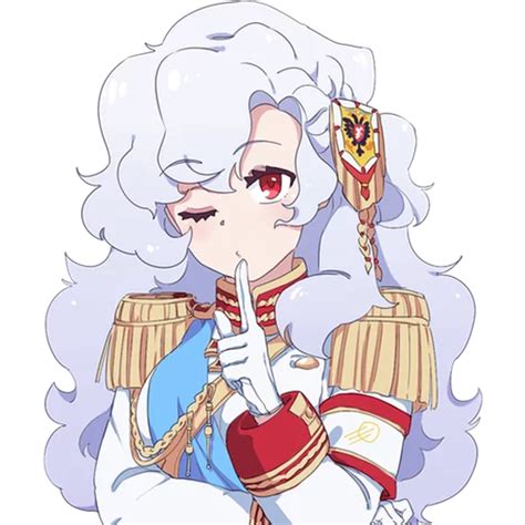 Findoworld Alpha Alpha 1918 Original Fluffy Hair 1girl Aiguillette Arm Under Breasts