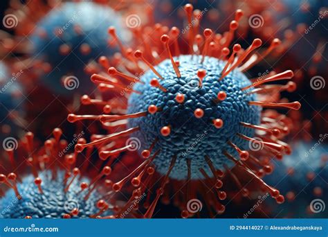 Virus Strain Under The Microscope Stock Illustration Illustration Of Vaccine Risk 294414027