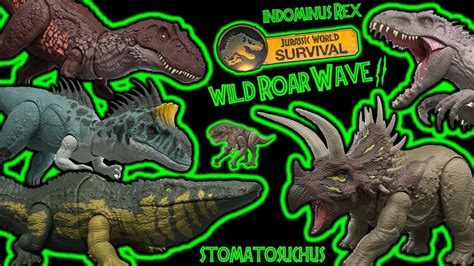 New Jurassic World Survival Wild Roar Stomatosuchus And Triceratops
