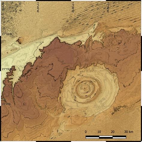 What Is The Eye Of The Sahara Richat Structure And How Did It Form Geology Base