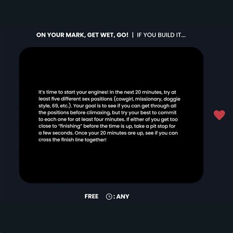 Quickies 30 Spicy Dates In 30 Minutes Or Less The Adventure Challenge