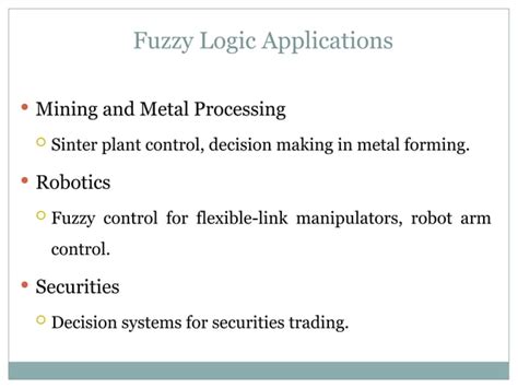 Application Of Fuzzy Logic Design 1 With Ppt