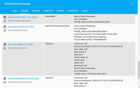 Grouping Next Alarm Sensors Of Deviceclasstimestamp And Typemin