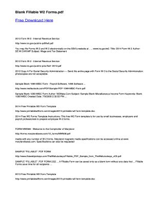 Fillable Online Blank Fillable W Forms Fax Email Print PdfFiller