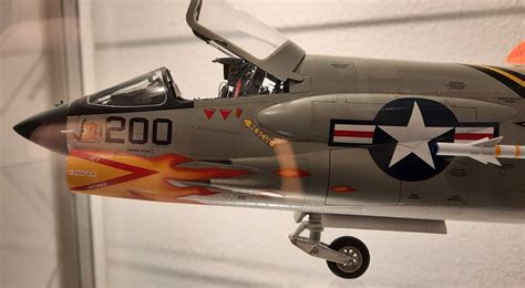 F8c Crusader Ready For Inspection Large Scale Planes