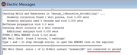 Checking ERC Well Check VLSIFacts