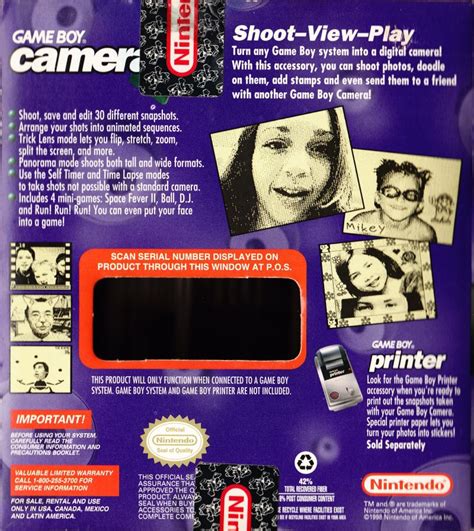 Game Boy Camera Included Games Images Launchbox Games Database