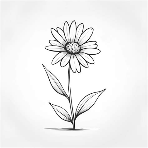 Hand Drawn Daisy Sketch Free Download Ai Scribbles