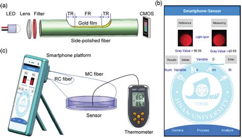 a schematic diagram of the spr‐based sensing system b interface of