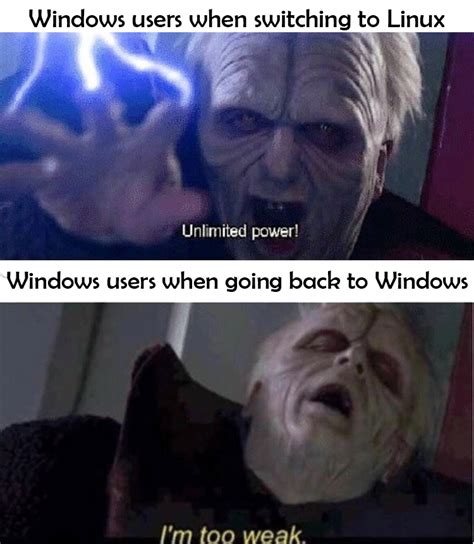 Me When Properly Trying Linux Out R Pcmasterrace