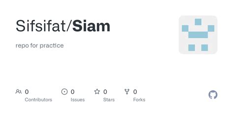 github sifsifat siam repo for practice