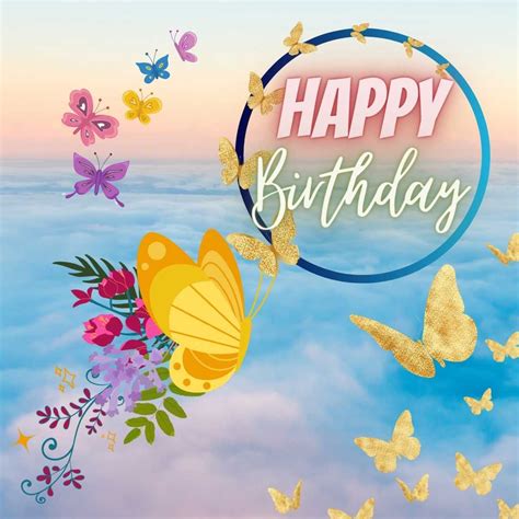 Awesome Happy Birthday Butterfly Images Graphics Pictures Wishing