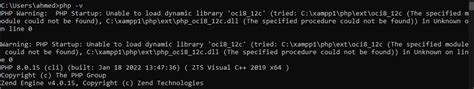 Oracle Database Unable To Load Oci8 Library With Php 8 On Windows 10