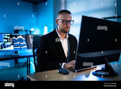 KPI Data Predictive Analytics Dashboard Man Using Desktop Stock Photo Alamy