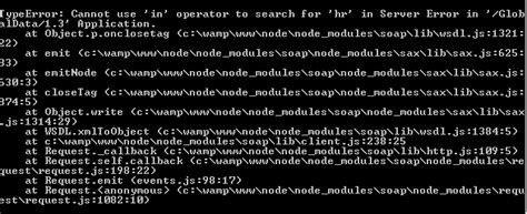 Javascript Error While Trying To Get Information Soap From Nodejs