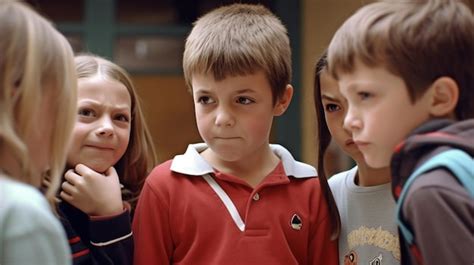 Premium Photo School Bullying Generative Ai
