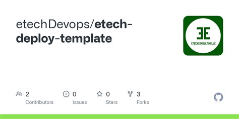 Github Etechdevopsetech Deploy Template