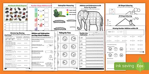 First Level P2 Maths And Numeracy Home Learning Pack