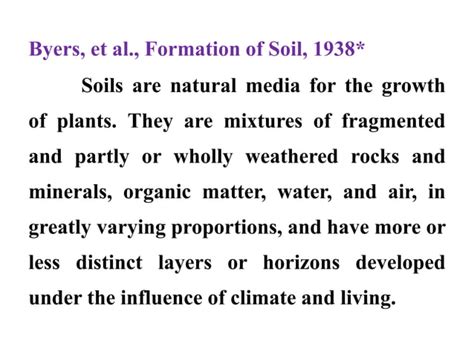 Soil Definition By Various Authors Pptx Geology Science