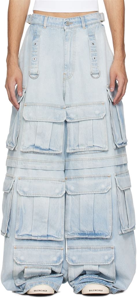 Vetements Blue Multipocket Jeans Vetements