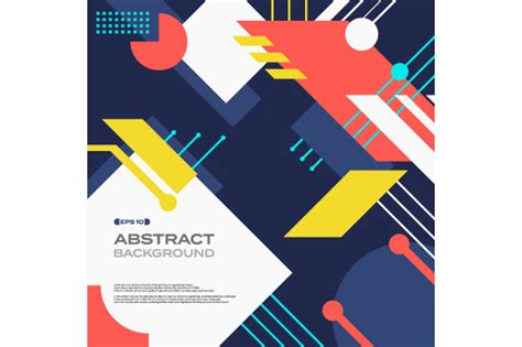 Abstract Of Tech Retro Colorful Pattern Graphic By Impulse50 Creative Fabrica