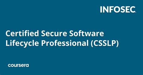 Certified Secure Software Lifecycle Professional Csslp Coursera