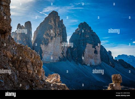 Dream Panorama On The Dolomites Park Of The Three Peaks Of Lavaredo