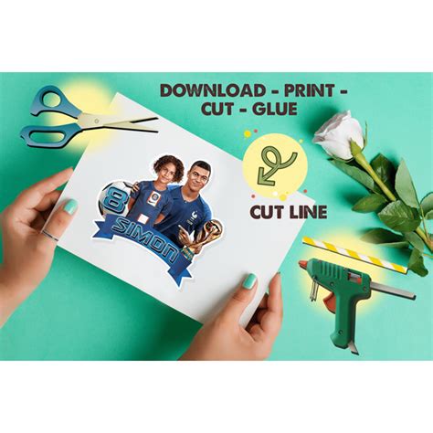 Mbappe Printable Cake Topper With Photo Mbappe Soccer Digit Inspire Uplift