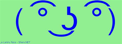 Le Lenny Face Text Emoticon Free Text And Ascii Emoticons