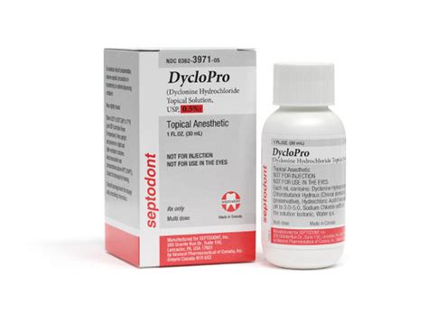 Anesthetic Topical Septodont Dyclopro Topical Anesthetic Optimus