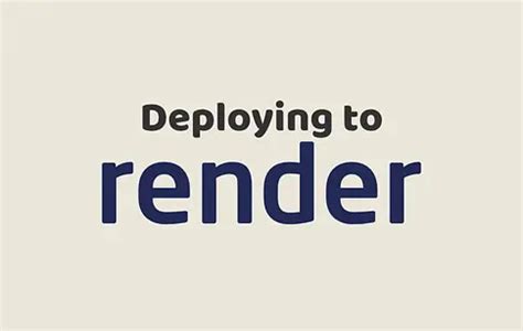Deploying To Render Drifting Ruby