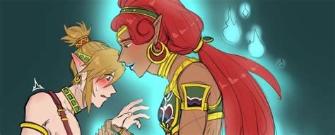 Link And Urbosa The Legend Of Zelda And 1 More Drawn By Starmiu