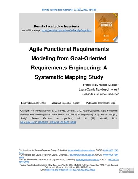 Pdf Agile Functional Requirements Modeling From Goal Oriented Requirements Engineering A