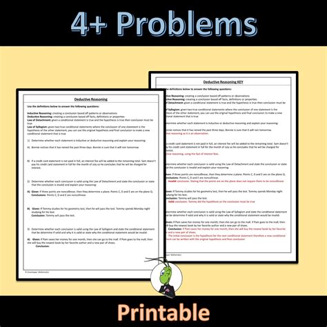 Deductive Reasoning Geometry Guided Notes For Logic And Reasoning Unit Made By Teachers