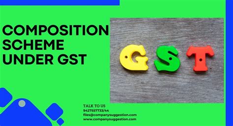 Composition Scheme Under Gst Company Suggestion