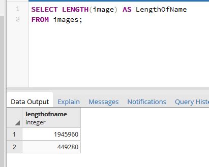 Postgresql Output Of Bytea Datatype In Pgdmin Stack Overflow