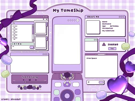 ♥free My Yumeship Template In 7 Colour♥ Alicedoll 11 On Tumblr