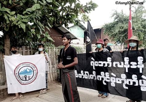 ရဲဘော်လန်ဒန် စိတ်ဓာတ်ကိုင်စွဲတိုက်ပွဲဝင်ကြ စာတမ်းဖြင့် ချင်းတွင်းမြစ် အနောက်ဘက်ကမ်းသပိတ်ကော