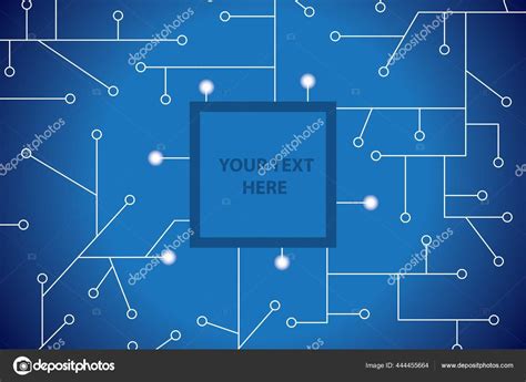 Detailed Printed Circuit Board Vector Background Stock Vector By