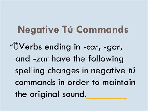 Ppt Negative Tú Commands Powerpoint Presentation Free Download Id 4310131